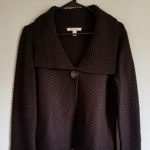 JM Collection | Sweaters | Jm Collections Womens Sweater Jacket Black ...